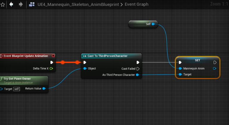 How to Connect Animation Blueprint to Pawn – Unreal Engine 4 – Level ...